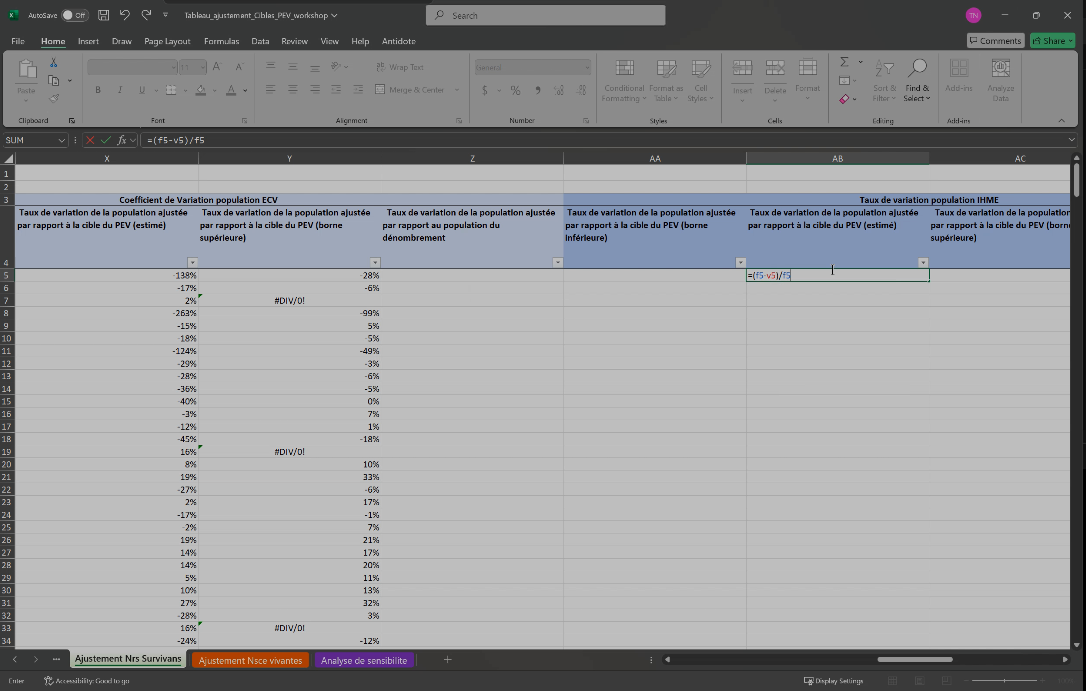 Tutoriel sur l’ajustement des populations cibles de la vaccination de routine en République ...